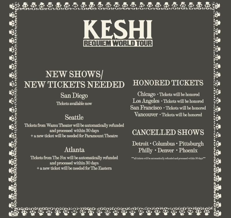 Tour - keshi official store